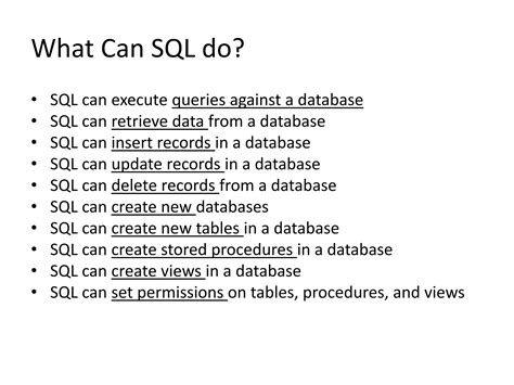 Reviewing Sql Concepts Ppt