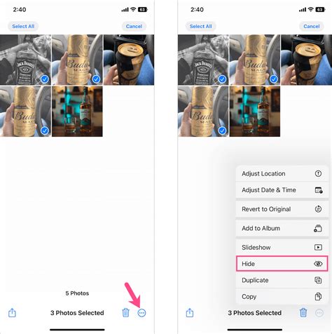 Ios 16 How To Add Photos To Hidden Album On Iphone