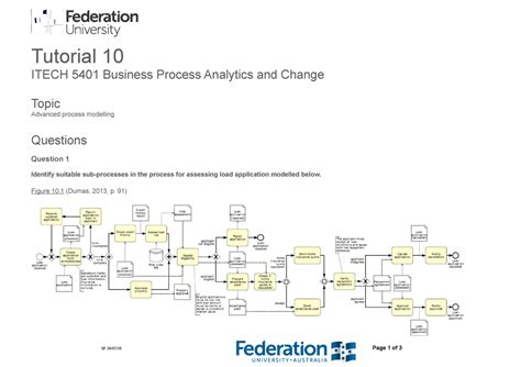 Itech 5404 10 Tutorial Tutorial 10 Itech 5401 Business Process