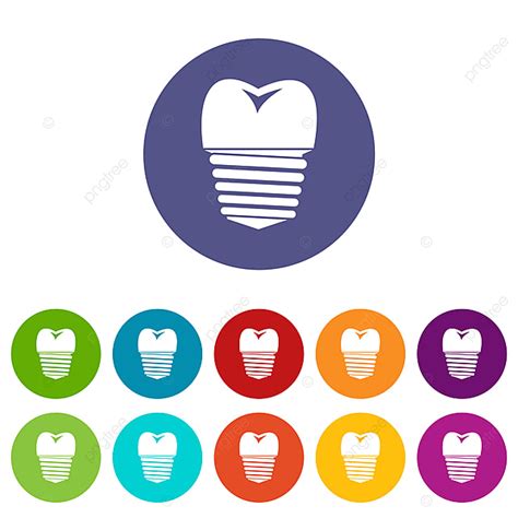 치아 임플란트 설정 아이콘 치아 아이콘 세트 수집 Png 일러스트 및 벡터 에 대한 무료 다운로드 Pngtree