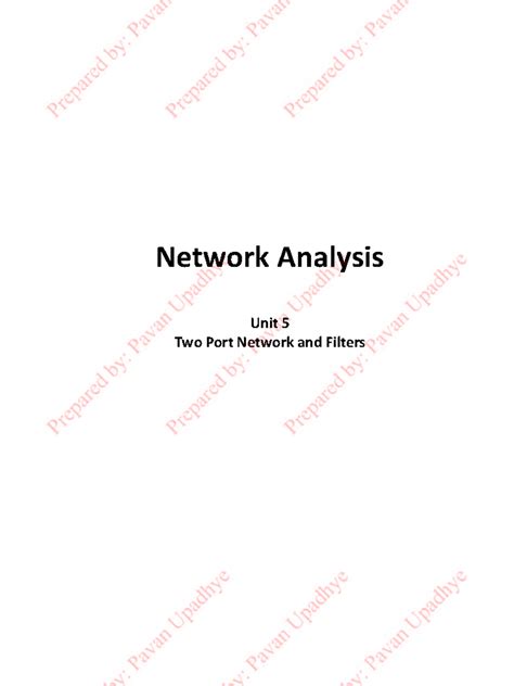 Na Notes Unit 5 Hello Network Analysis Network Analysis Unit 5