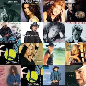 90s And 2000s Country Album Pack Country Party Banner Country Music