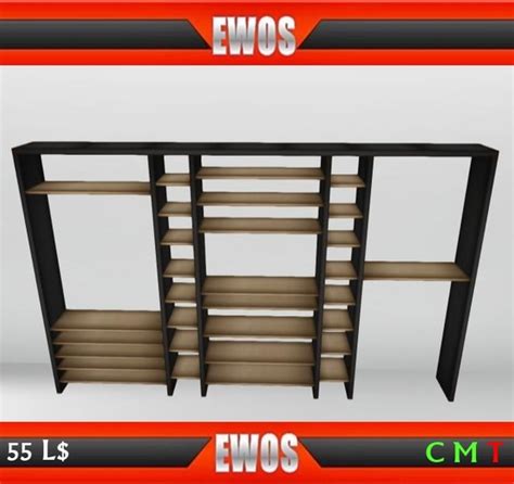 Second Life Marketplace Ewos 7 Shelves Xy