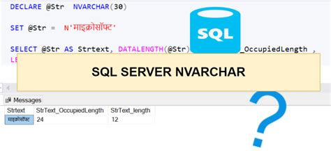 Sql Server Nvarchar Sql Bi Tutorials
