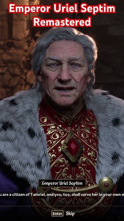 Emperor Uriel Septim Remastered🔥the Elder Scrolls Iv Oblivion🔥 Tes4