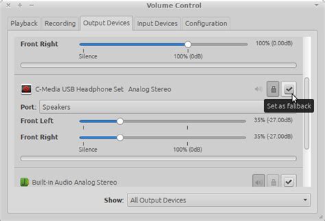 Set Default Sound Card In Pulse Audio Details