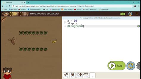 How To Pass Coding Adventure Challenge 31 By Mia Youtube