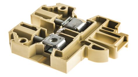 0128360000 Weidmuller Sak Series Beige Yellow Modular Terminal Block 4mm² Single Level