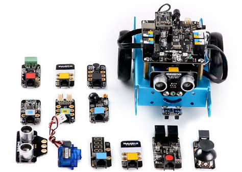 makeblock robot éducatif connecté mbot v1 1 bleu jouet connecté