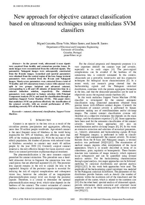 pdf new approach for objective cataract classification based on