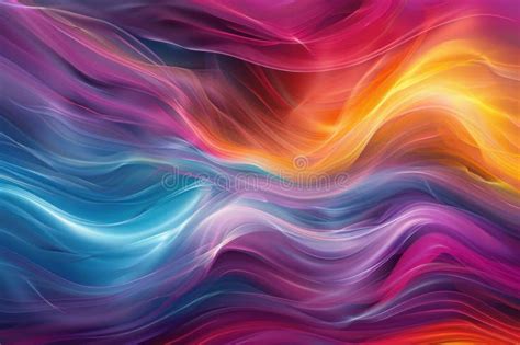 Abstract Colorful Waves Background Flowing In A Vibrant Design Stock Illustration Illustration