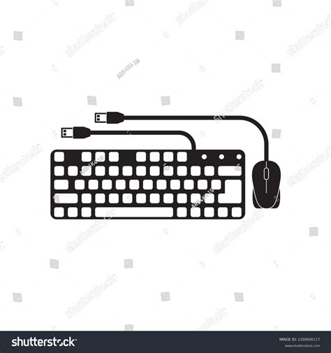 Computer Keyboard Symbol Icon Logoillustration Design Stock Vector