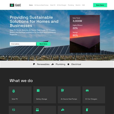 simple and modern landing page design concurso design de landing page
