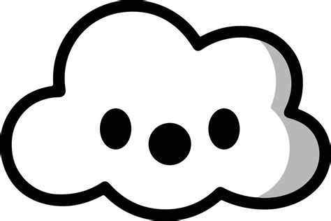 Cute Cartoon Cloud Character Design 71289583 Vector Art At Vecteezy