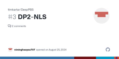 Dp2 Nls · Issue 3 · Timkartardeeppbs · Github