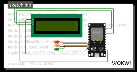 Traffic Signal Wokwi Esp32 Stm32 Arduino Simulator