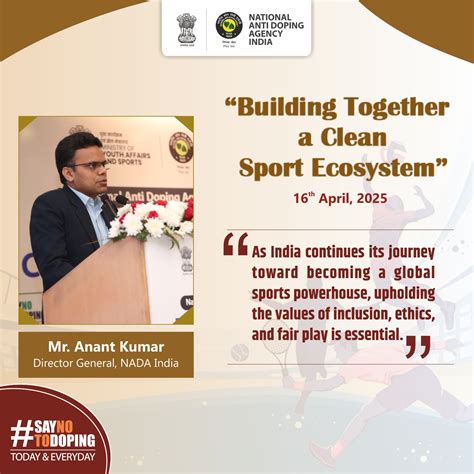 National Shri Anant Kumar Dg Nada India Shared Insights On The Core