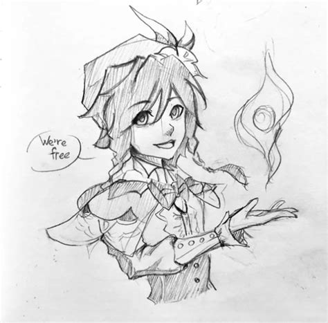 Геншин Нарисовать 59 Фото