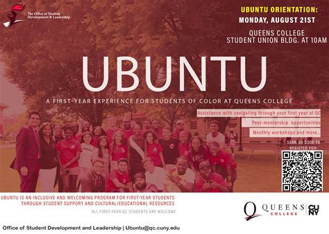 The UBUNTU Program At Queens College Babe Development And Leadership
