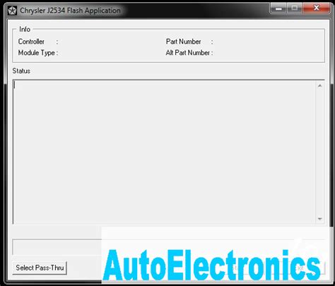Chrysler J Legacy Flash Tool