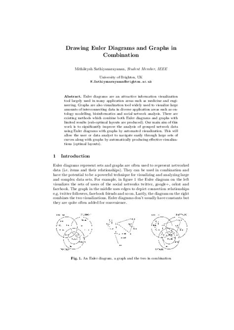 Pdf Drawing Euler Diagrams And Graphs In Combination