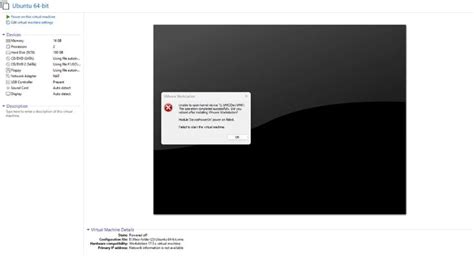 How To Fix The Vmware Workstation Error “unable To Open Kernel Device