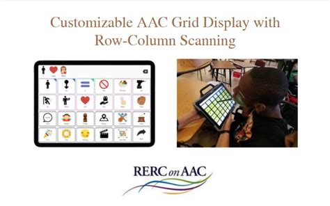 Rerc On Aac 1 Customizable Aac Grid Display With Row Column Scanning Lf Showcase Fa22