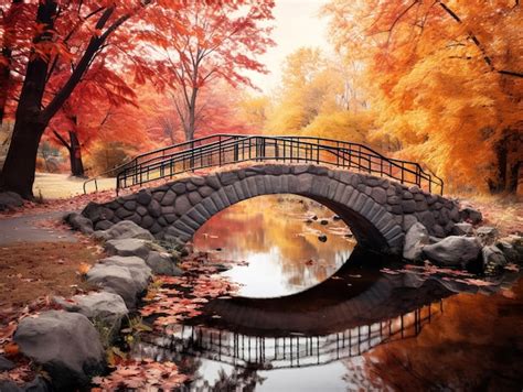 Premium Ai Image Bridge Connecting Two Shores Unity And Passage