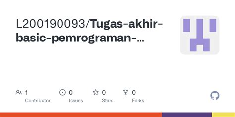 GitHub L Tugas Akhir Basic Pemrograman Web Dicoding