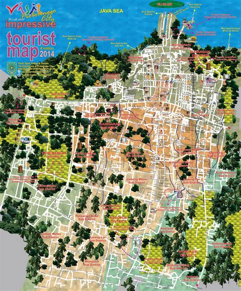 Peta Lengkap Indonesia Peta Wisata Probolinggo
