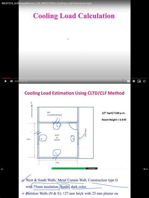 Cooling Load Calculation Pdf