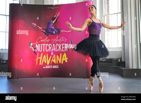Principal Dancer Laura Rodríguez Performs At A Presentation For Media About The Brand New