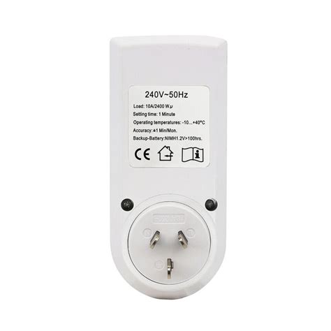 Electric Programmable Digital Timer Switch Socket 240v Au Plug Memory Tech