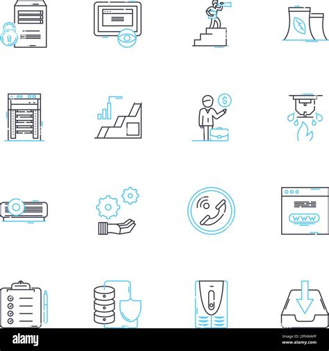 Customer Retention Linear Icons Set Loyalty Engagement Satisfaction Repeat Relationship
