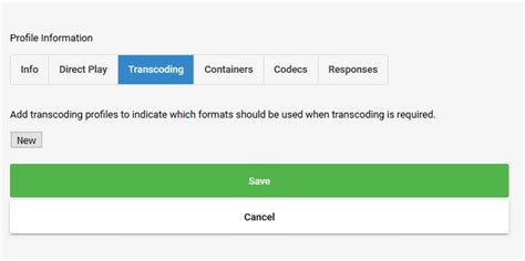 Disable Transcode Setting Globally Dlna Emby Community