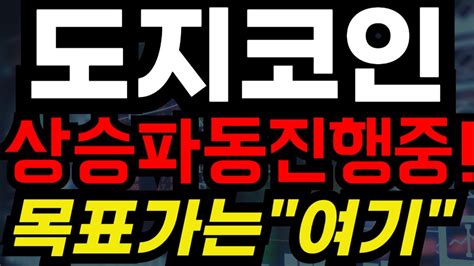 도지코인 🚨 긴급 🚨대상승파동진행중 목표가는 여기 입니다 도지코인전망 비트코인 Youtube