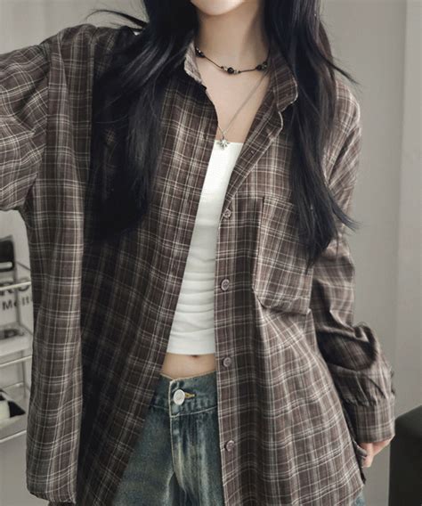 [사계절🖤] 타토 잔체크 오버핏 간절기 긴팔 셔츠 3color 에이블리