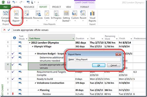 Building A Custom Dashboard In Project 2013 Project Management Best Practices Microsoft