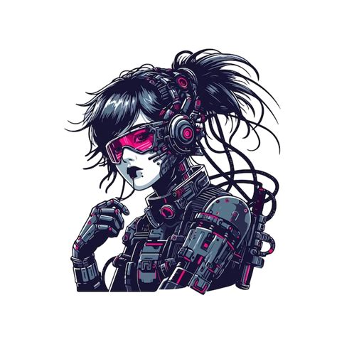 Cyberpunk Girl Ai Generated Image Premium Ai Generated Vector