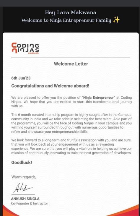 Lara Makwana On Linkedin Codingninjas Campusambassador Techeducation Codingcommunity