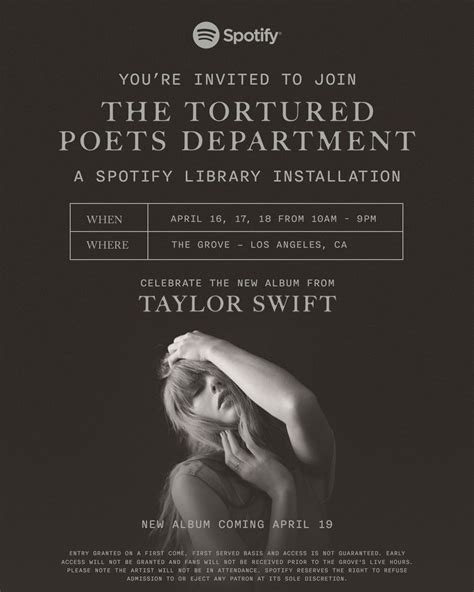 Taylor Swift And Spotify Bring Real Life Tortured Poets Department