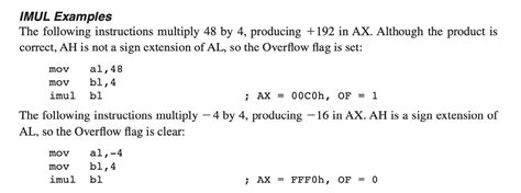 Need Help Understanding Imul Instruction Rasm
