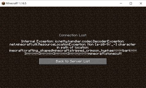 Solved Failed To Enter Multiplayer World With My Mod Installed