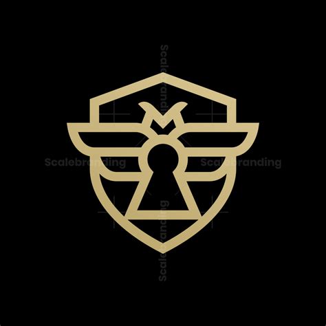 Bird Shield Logo Phoenix Bird Shield Logo Royalty Free Vector Image