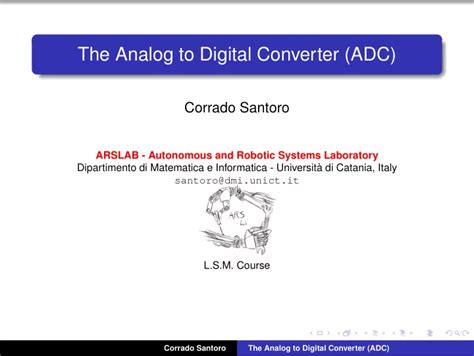 [ppt] The Analog To Digital Converter Adc Corrado Santoro Arslab Powerpoint Presentation