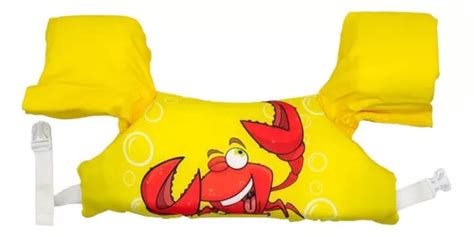 Chaleco Salvavidas Para Niños Alberca Flotador Cangrejo Meses