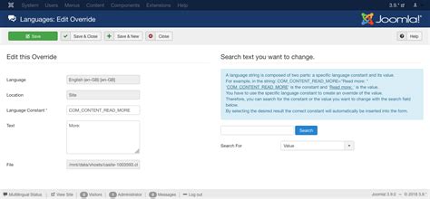 J3 X Language Overrides In Joomla Joomla Documentation