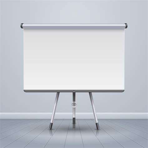 Premium Vector Whiteboard Projector Screen