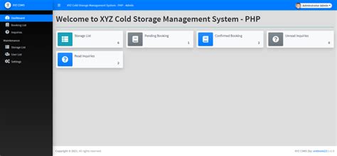Cold Storage Management System Project In Php With Source Code And Report Download Kashipara