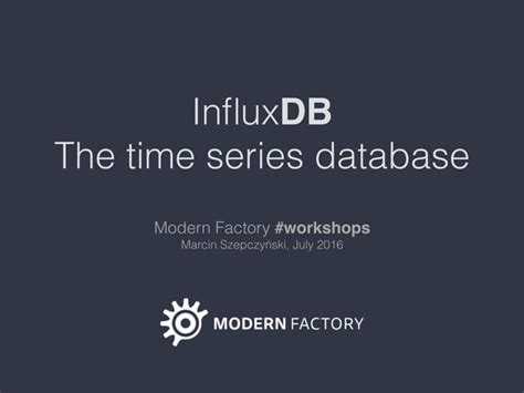 Influxdb And Time Series Data Ppt